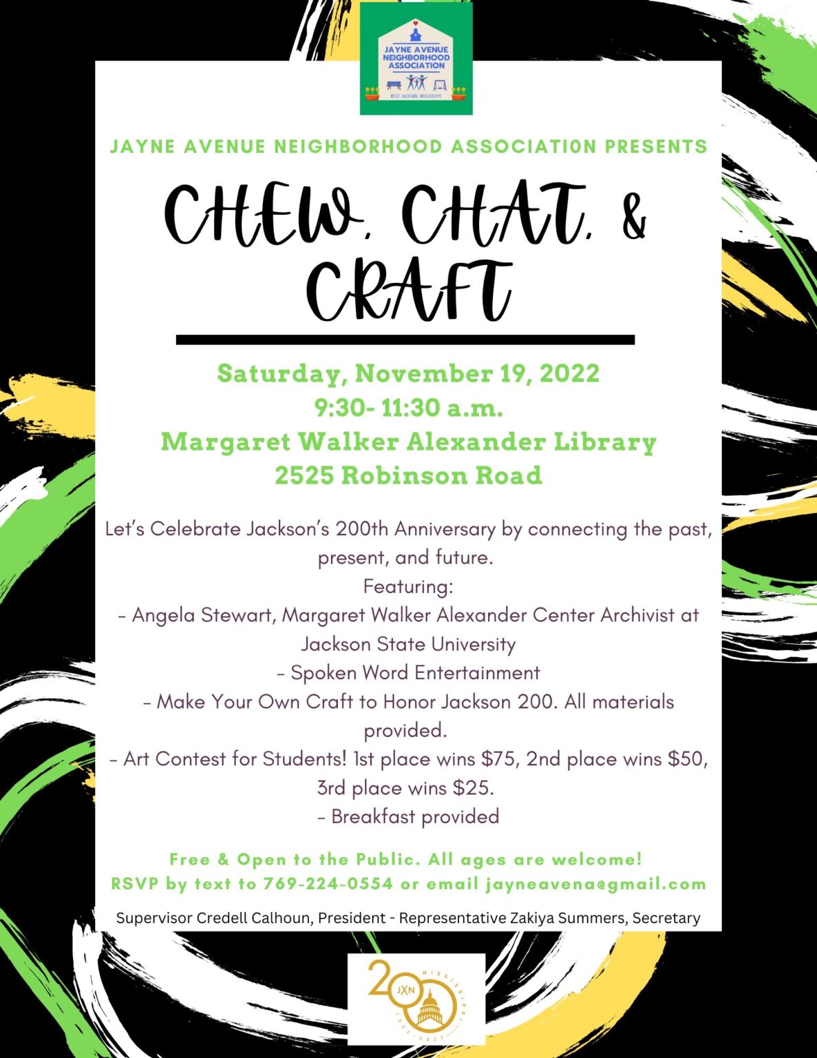 Chew, Chat, & Craft – Jayne Avenue Neighborhood Association | Margaret ...
