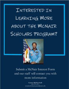 Interested – Ronald E. McNair Post Baccalaureate Achievement Program