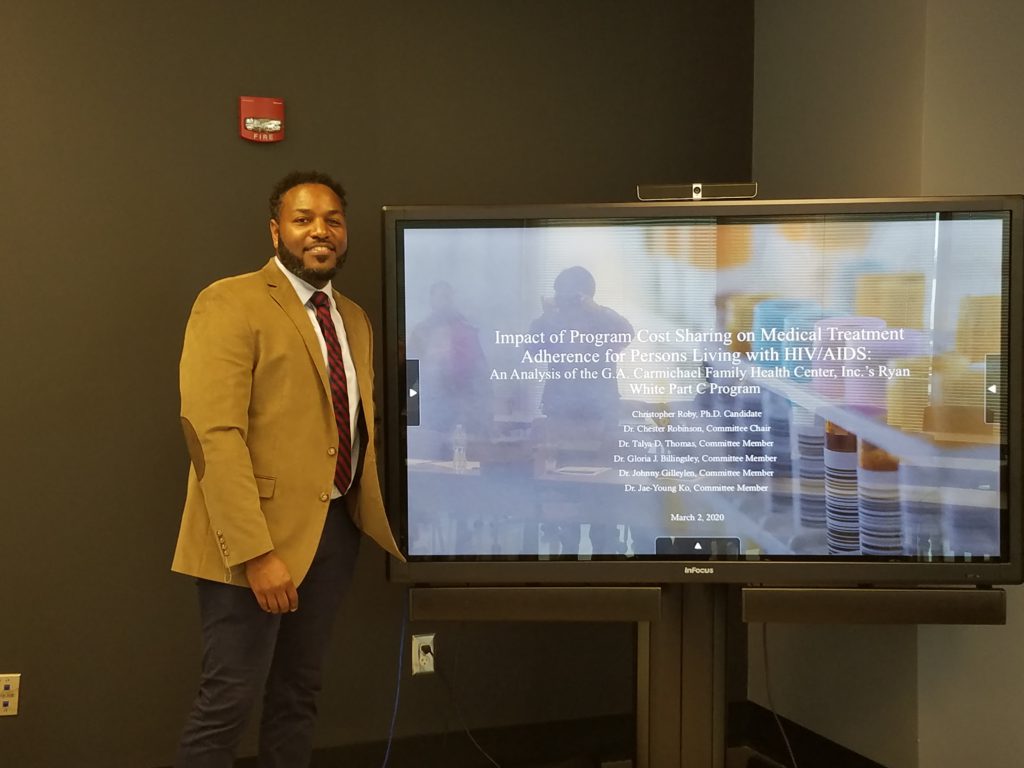 Mr. Christopher R. Roby has defended his dissertation - Dept. of Public ...