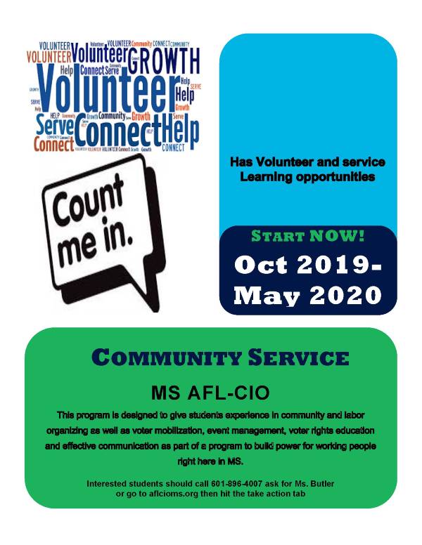 Jackson State University | Division of Student Affairs | Community Service